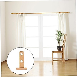 YARNOW Roman Pole Bracket Ceiling Curtain Rod Curtain Holder Ceiling Hooks Curtain Hardware Brackets Window Curtain Rod Shower Curtain Support Bracket Rod Bracket Shower Curtain Accessory