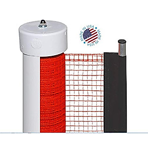 Kidkusion Retractable Driveway Guard, Orange, 25' | Driveway Safety; Outdoor Net; Barrier; Adjustable …