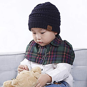 DYKL Packs Kids Baby Winter Warm Knit Hats for Boys Girls Soft Infant Baby Toddler Beanies for Boys Girls