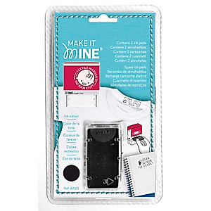 MINE Stamp Replacement Ink Cartridge, Black, 2-Pack (039615), Black
