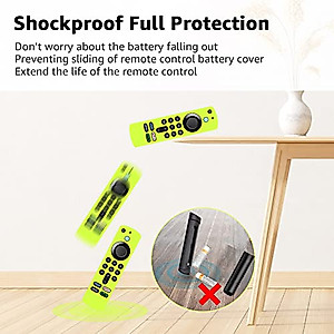 3 Pack Remote Case (Glow Green+Rose+Sky Blue)