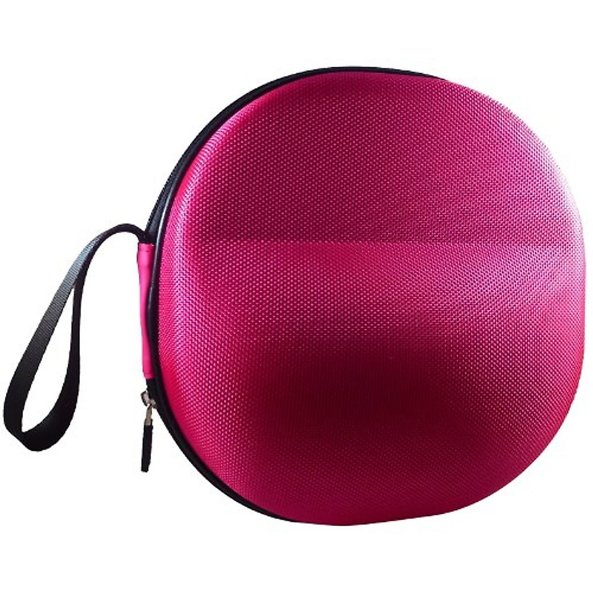 CASEBUDi Large Hard Headphone Case | Compatible with Sony, Sennheiser, Beats & More | Pink Ballistic Nylon