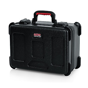 Gator Cases Molded Flight Case to Hold Up to (15) Wired Microphones with TSA Approved Locking Latch and Cable Storage; (GTSA-MIC15)