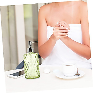 DRESSOOS Refillable Pump Bottle Glass Soap Dispenser for Hand Soap Shampoo Lotion