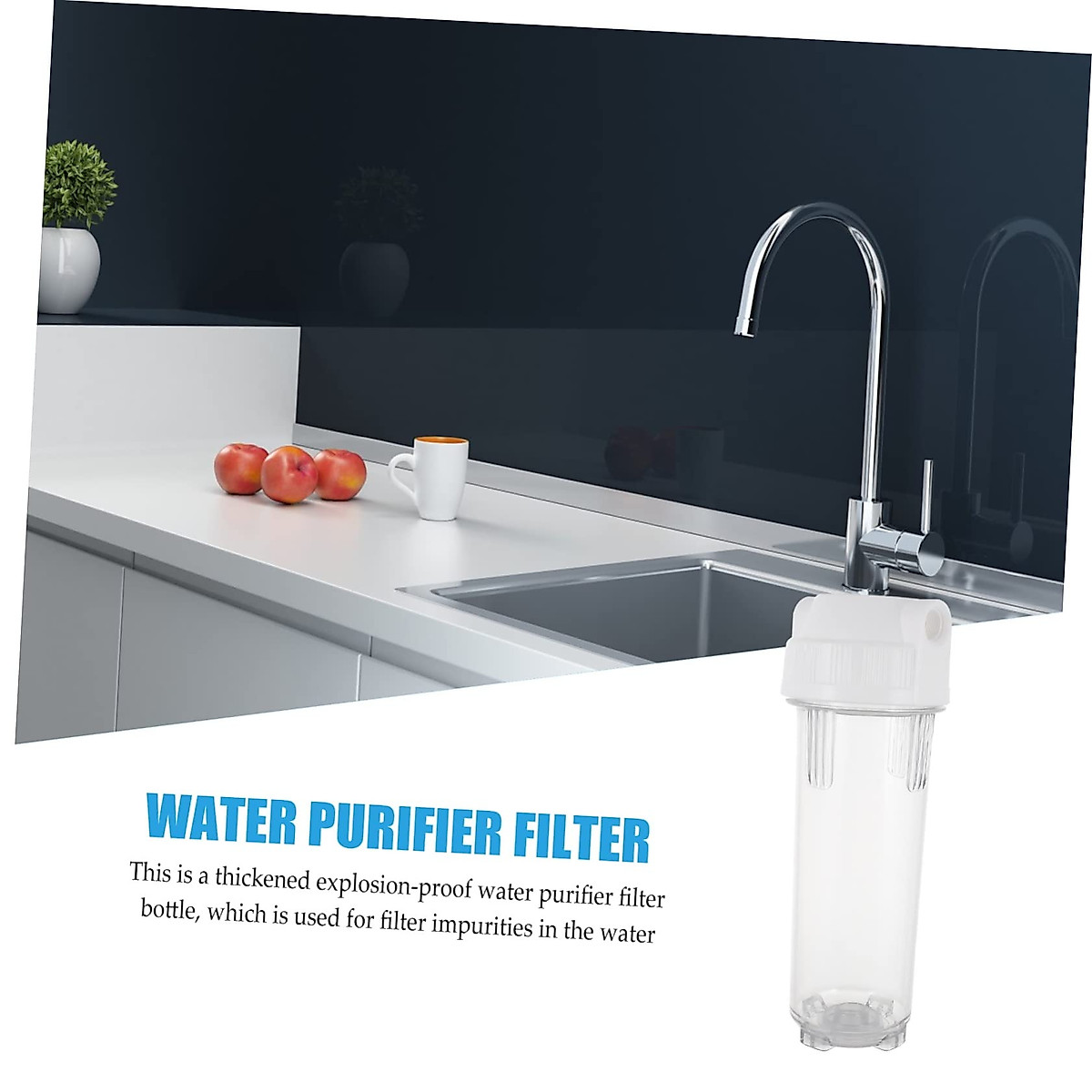 DOITOOL Filter Bottle Sediment Bottle 10 Inch Filtering Bottle Filtering Bottle for Home Explosion Purifier Plastic Strainer Purifier Bottle Filter Faucet The Pet