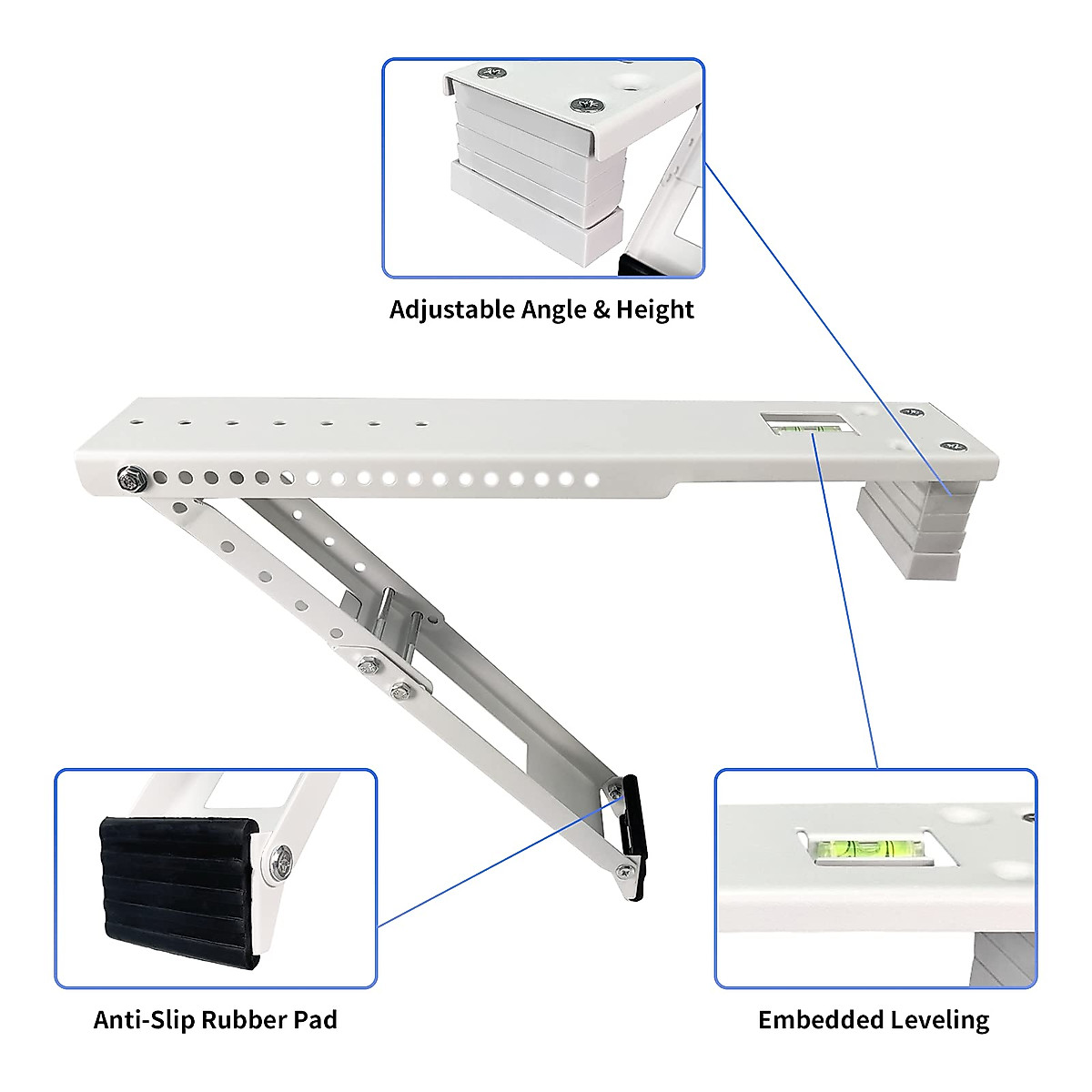 JEACENT AC Window Air Conditioner Support Bracket Heavy Duty, Up to 165 lbs