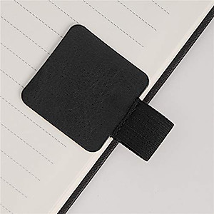 SLSON 12 Pack Notebook Pen Loop Holder Self-Adhesive Pen Holder Pencil Holders Elastic Loop Designed for Notebooks Journals Calendars (Black)
