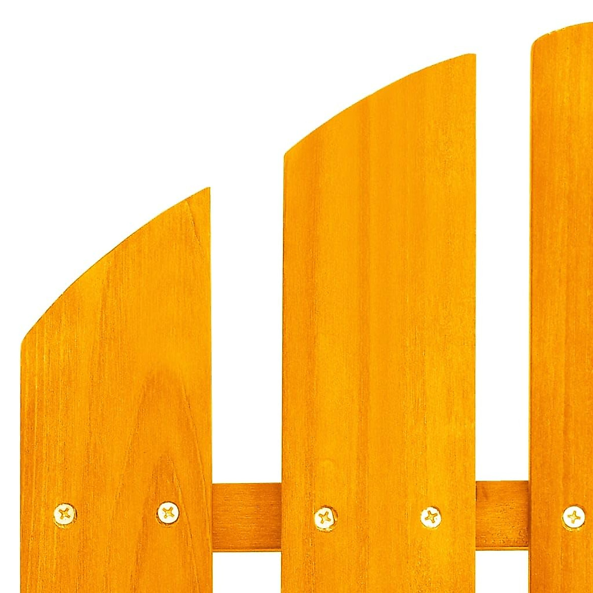 Gecheer 2-Seater Patio Adirondack Chair Folding Fir Solid Wood Double Loveseat, with High Backrest Outdoor All Weather Orange Porch Chair for Backyard, Balcony, Poolside