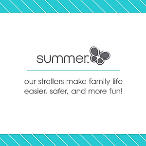 Summer Infant 3Dlite Convenience Stroller, Teal - Lightweight Stroller with Aluminum Frame, Large Seat Area, 4 Position Recline, Extra Large Storage Basket, 1 Count (Pack of 1)