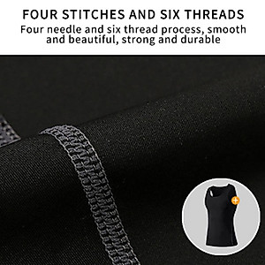 Blaward Men's Athletic Compression Shirts Sleeveless, Quick Drying Sport Base Layer Workout T-Shirt Tank Tops Undershirts