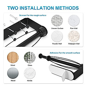 Single-Handed Paper Towel Holder with Damping Effect for Under Cabinet Use in Kitchen and Bathroom