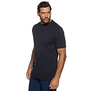 JP 1880 Menswear Big & Tall Plus Size L-8XL 2-Pack Basic Short Sleeve Tees Dark Navy 8XL 702637 70