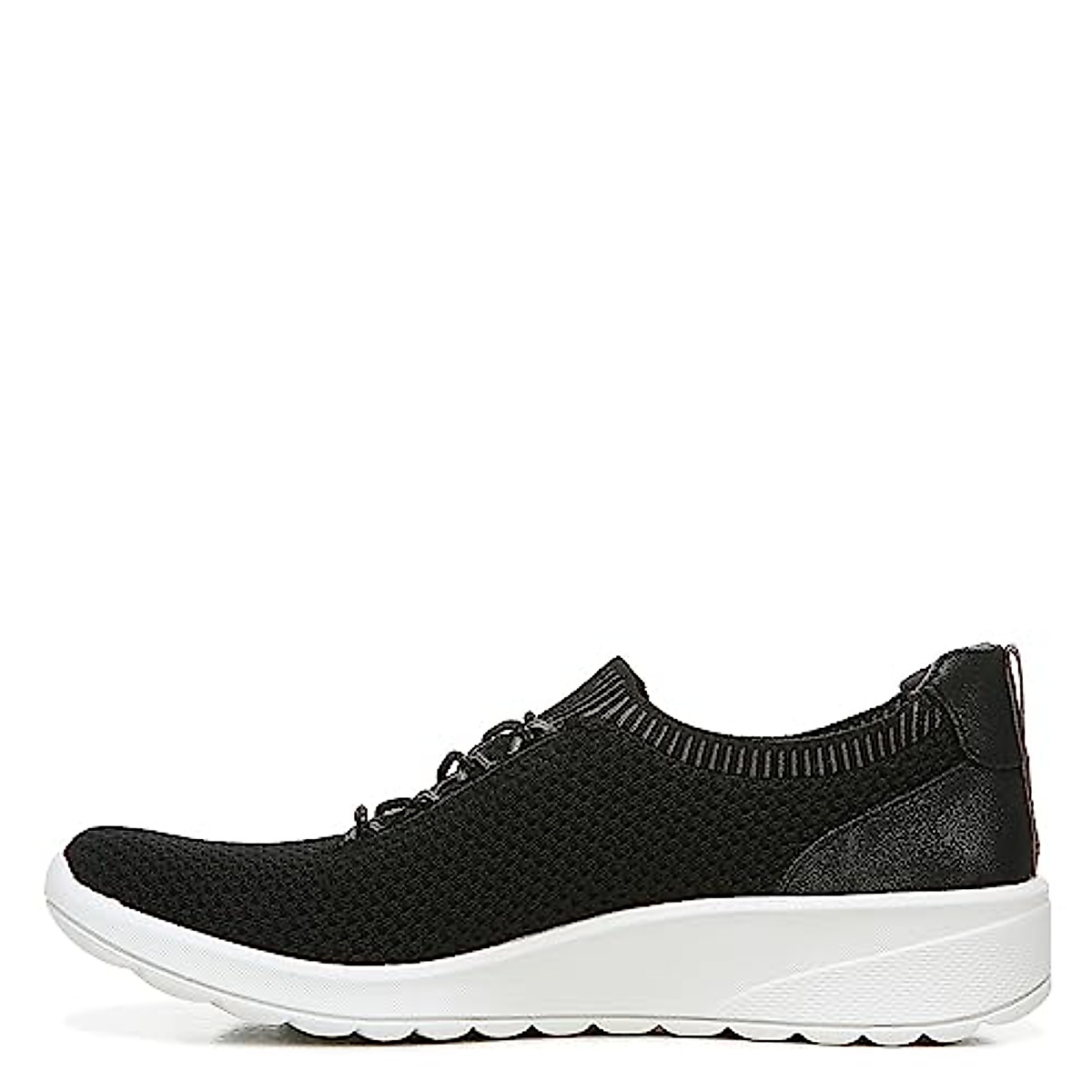 BZees Womens Gold Rush Slip-On Black Knit 10 M