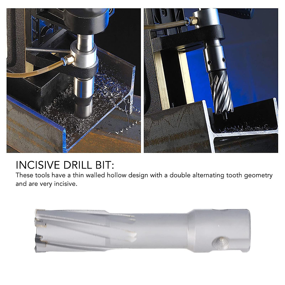 50mm Deep Magnetic Drill Hollow Drill Steel Plate Drill Carbide Steel Plate Drill (17mm)