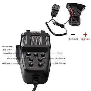 Alarm Horn Siren PA Speaker Mic System,BANHAO 100w 12v 7 Sound Loud Car Alarm Police Horn Police Car Siren Horn Speaker System Emergency Amplifier Alarm Kit Horn for 12V Truck Lorry Boat Car