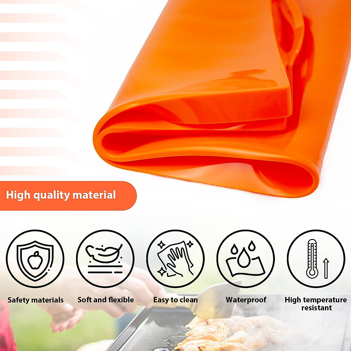 28" Griddle Mat Silicone for Blackstone,Heavy Duty Food Grade Grill Cover-Protect Your Griddle from Rodents, Insects, Debris and Rust