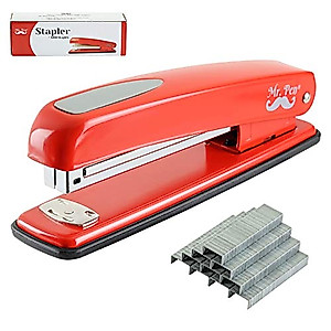 Mr. Pen- Stapler with Staples, Red Stapler, 1000 Staples, Staplers for Desk, Staplers Office, Office Stapler, Desk Stapler, Metal Stapler, Standard Stapler, Stapler and Staple, Stapler Office Supplies