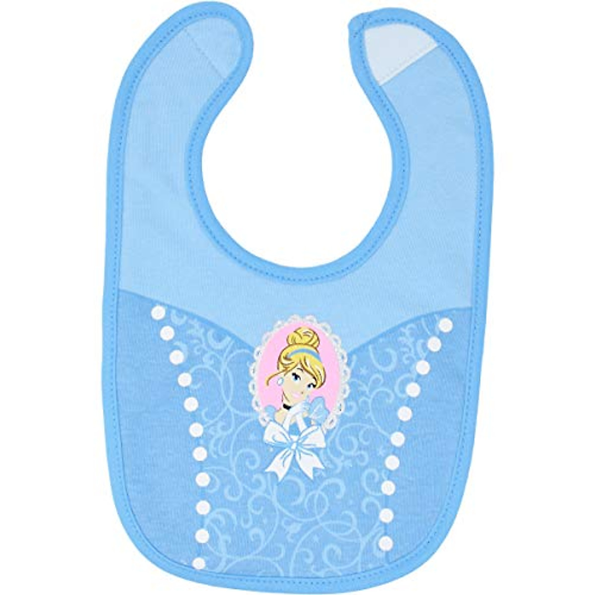 Disney Princess Ariel Cinderella Princess Belle Princess Aurora Snow White 5 Pack Bibs One Size
