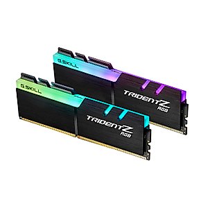 G.SKILL Trident Z RGB Series (Intel XMP) DDR4 RAM 64GB (2x32GB) 3600MT/s CL18-22-22-42 1.35V Desktop Computer Memory UDIMM (F4-3600C18D-64GTZR)