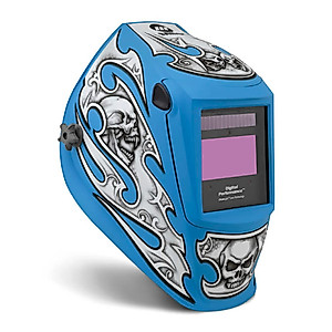 Miller Digital Performance Welding Helmet (Crusher) - Auto-Darkening Welding Helmet with Clearlight 2.0 Technology - Lightweight Welding Hood - Welding Mask Head Protection Gear with 7.22 sq. in. View