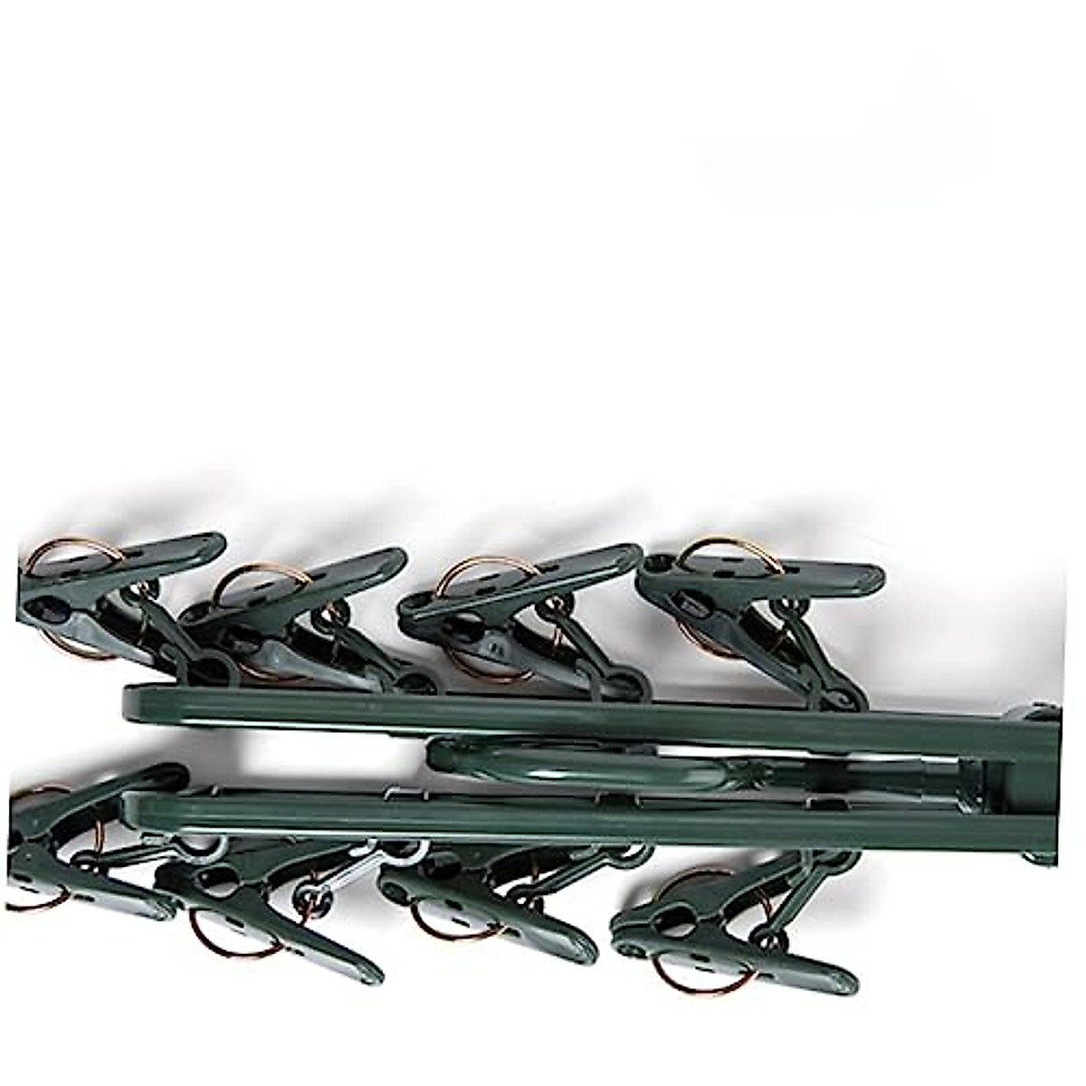 2pcs Collapsible Hangers c fold Towels Collapsible Laundry Drying Rack Foldable Clip Drip Hanger Clothes Drying Racks Folding Drying Rack Socks Holder Multi-Purpose Hanger Bra Clip