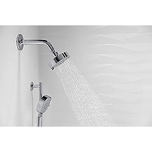 KOHLER 22170-CP Purist Multifunction Showerhead, Wall-Mount Showerhead with Three Sprays, 2.5 GPM, Polished Chrome