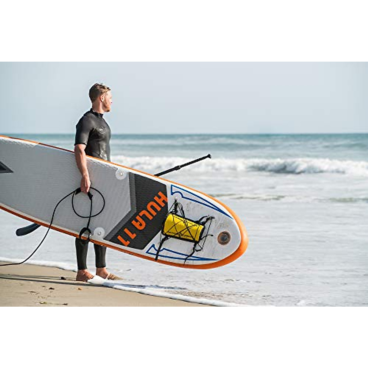 Advanced Elements QuickDraw Deck Bag - AE3501 Kayak Storage Drybag - Universal fit Kayak Storage - 7 Liters - Yellow