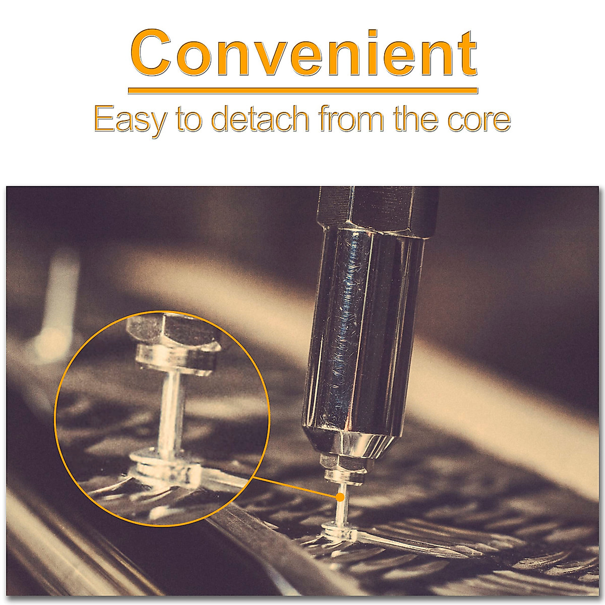 KURUI Pop Rivets Assortment Kit, 190PCs Aluminum Rivets Set in 8 Sizes 1/8*1/4", 1/8*5/16", 1/8*3/8", 1/8*1/2", 3/16*1/4", 3/16*5/16", 3/16*1/2", 3/16*5/8", Blind Rivets for Metal with Organizer