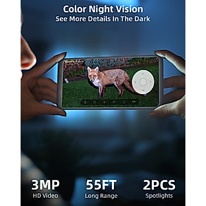 MUBVIEW Solar Security Cameras Wireless Outdoor, 2K 360° PTZ Battery Powered Outdoor Camera, 2.4Ghz WiFi Home Security Camera, Color Night Vision, Motion Detection, 2-Way Audio, SD/Cloud Storage