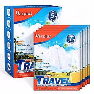 Laundry Detergent Sheets - Liquidless Bulk Laundry Detergent, Laundry Detergent Strips, Plastic-Free Laundry Detergent with Small Package, Suitable for Travels (35 Sheets)