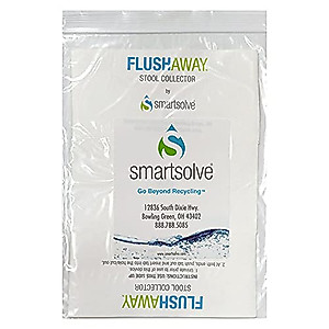 American FlushAway Single-Use Stool Collector by SmartSolve, white (11.25 x 16.38 x 0.25 inches; 1.23 ounces)
