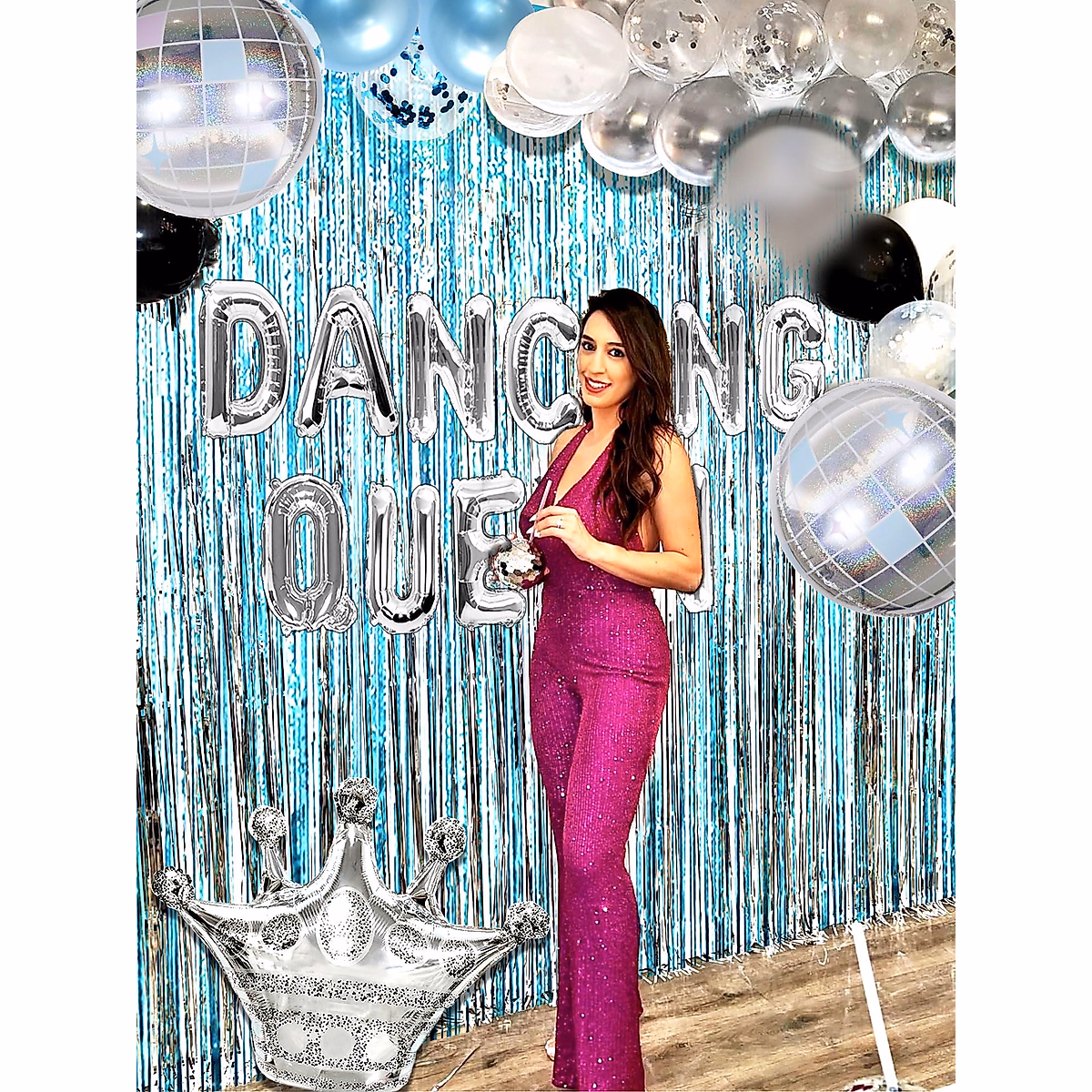 Blue Dancing Queen Birthday Decoration Dancing Queen Party Decorations Mamma Mia Disco Birthday Party Decors 70s Disco Decoration