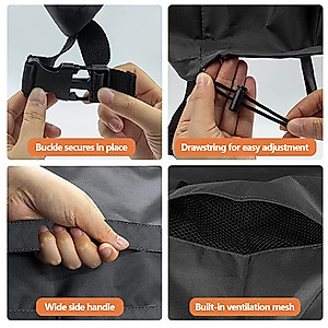 Outdoor Dining Cart Cover - Waterproof Flattop BBQ Grill Cart Protector Storage Cover, Compatible with 40" Cart, 40" L x 24" W x 32" H