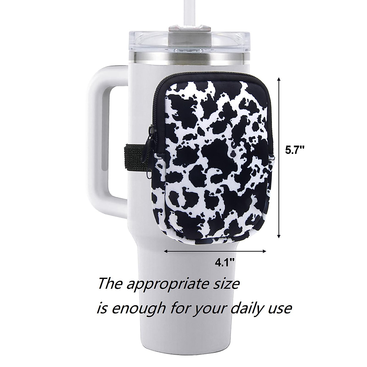 Water Bottle Pouch for Stanley Iceflow 20/30oz & Stanley Tumbler Quencher Adventure 40oz,- Ideal for Outdoors, Gym and Daily Use