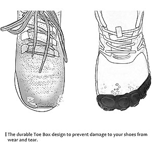 Oranginer Women's Flexible Barefoot Hiking Shoes Minimalist Cross Training Shoes for Women Gym Wide Toe Box Five Finger Workout Shoes for Ladies Barefoot Footwear Black Size 8