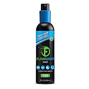 FunkAway Odor Eliminating Spray for Shoes, Clothes and Gear (8 Oz.) & Dr. Scholl’s Odor-X ODOR-FIGHTING Spray-Powder // All-Day Odor Protection and Sweat Absorption - Packaging May Vary