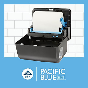 Pacific Blue Ultra 9” Paper Towel Roll (Previously Branded SofPull) by GP PRO (Georgia-Pacific), White, 26610, 400 Feet Per Roll, 6 Rolls Per Case