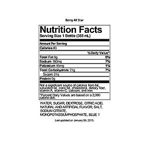 Gatorade Thirst Quencher, Berry-All Star, 12 Ounce (Pack of 6)