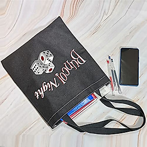 VAMSII Girls Night Out Bunco Party Tote Bag Dice Game Bunco Night Accessory Bag Bunco Game Lovers Players Gifts (Tote)
