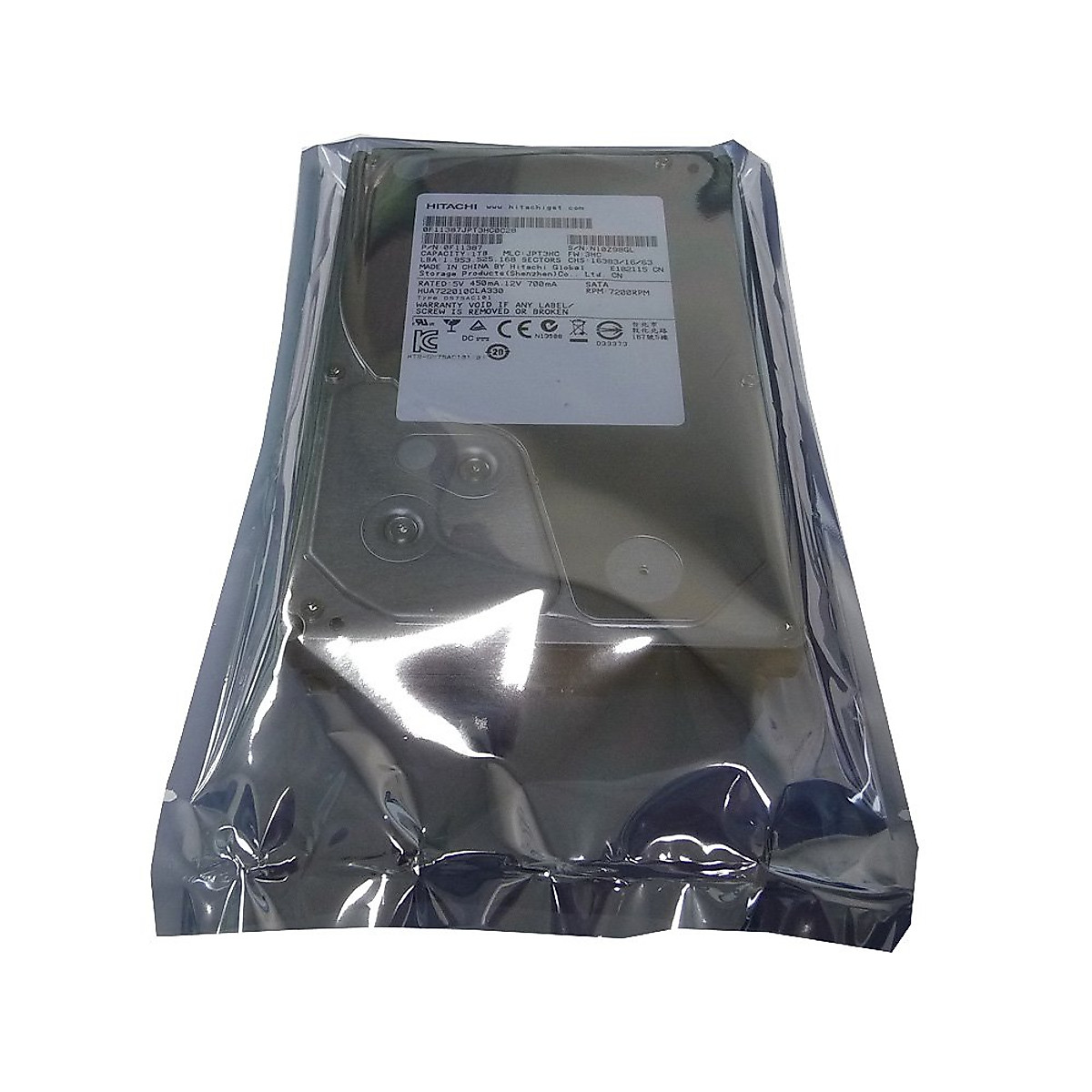 Hitachi Ultrastar A7K1000 HUA722010CLA330 1TB 32MB Cache 7200RPM SATA 3.0Gb/s Hard Drive (Renewed) - w/1 Year Warranty