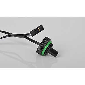 Bitspower G1/4" Temperature Sensor Stop Fitting, Matte Black