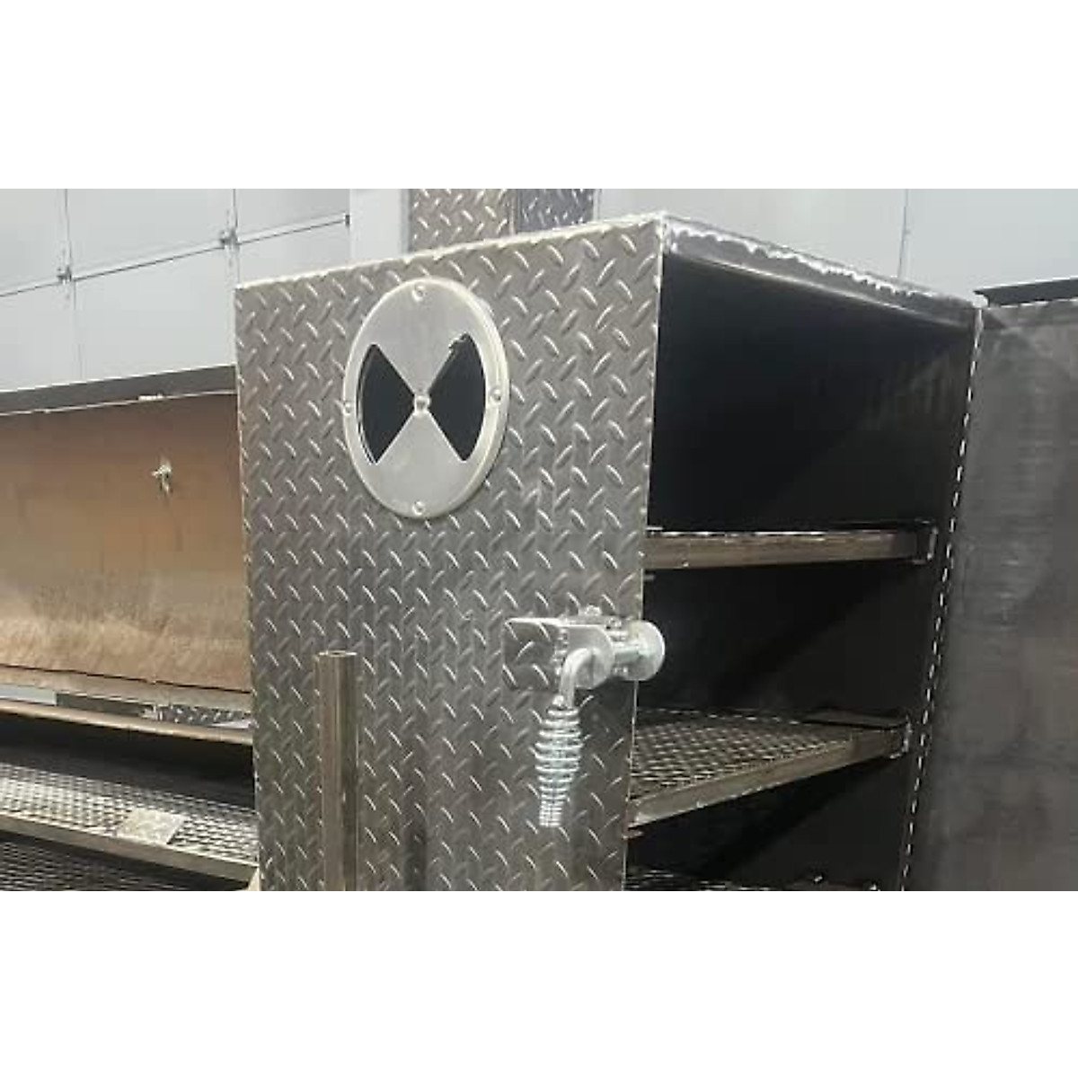 LavaLock® 8" aluminum pinwheel bbq smoker pit intake blade damper vent set