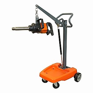 Martins Industries Mobile Impact Wrench Holder, Support Impact Wrenches up to 50 lb, Up, Down, and 360, Strong Gas Spring, Reduce Fatigue and Injury