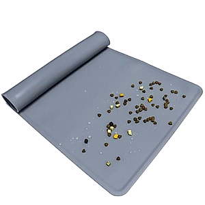 Dog Food Feeding Mat for Dog Food Storage Container Dog Bowls,Pets Supplies Cat Litter Mat or Dog Food Mats for Floors,Multifunctional Silicone Pet Feeding mat or Boot Tray