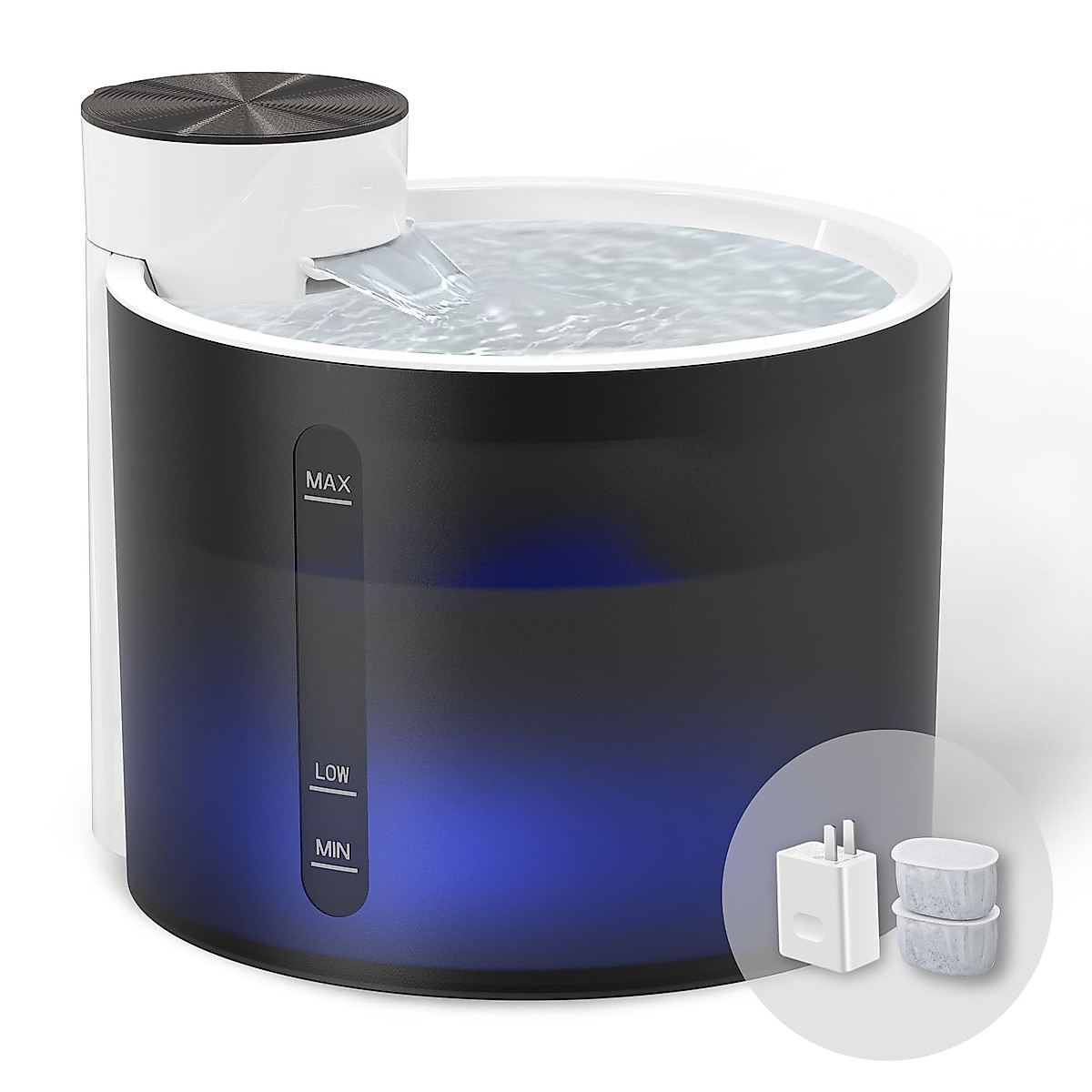 WOPET Cat Water Fountain, 𝟑.𝟓𝐋 Cat Fountain Water Dispenser with BPA-Free, Ultra Quiet Dog Water Fountain for Cats Inside, W500 Pet Water Fountain for Cats, Dogs