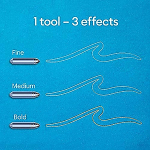 Cricut Foil Transfer Kit, Includes 12 Foil Transfer Sheets, 3 Cricut Tools in 1 with Interchangeable Tips (Fine, Medium & Bold), Tool Housing & Adhesive Tape, For Cricut Maker & Explore Machines