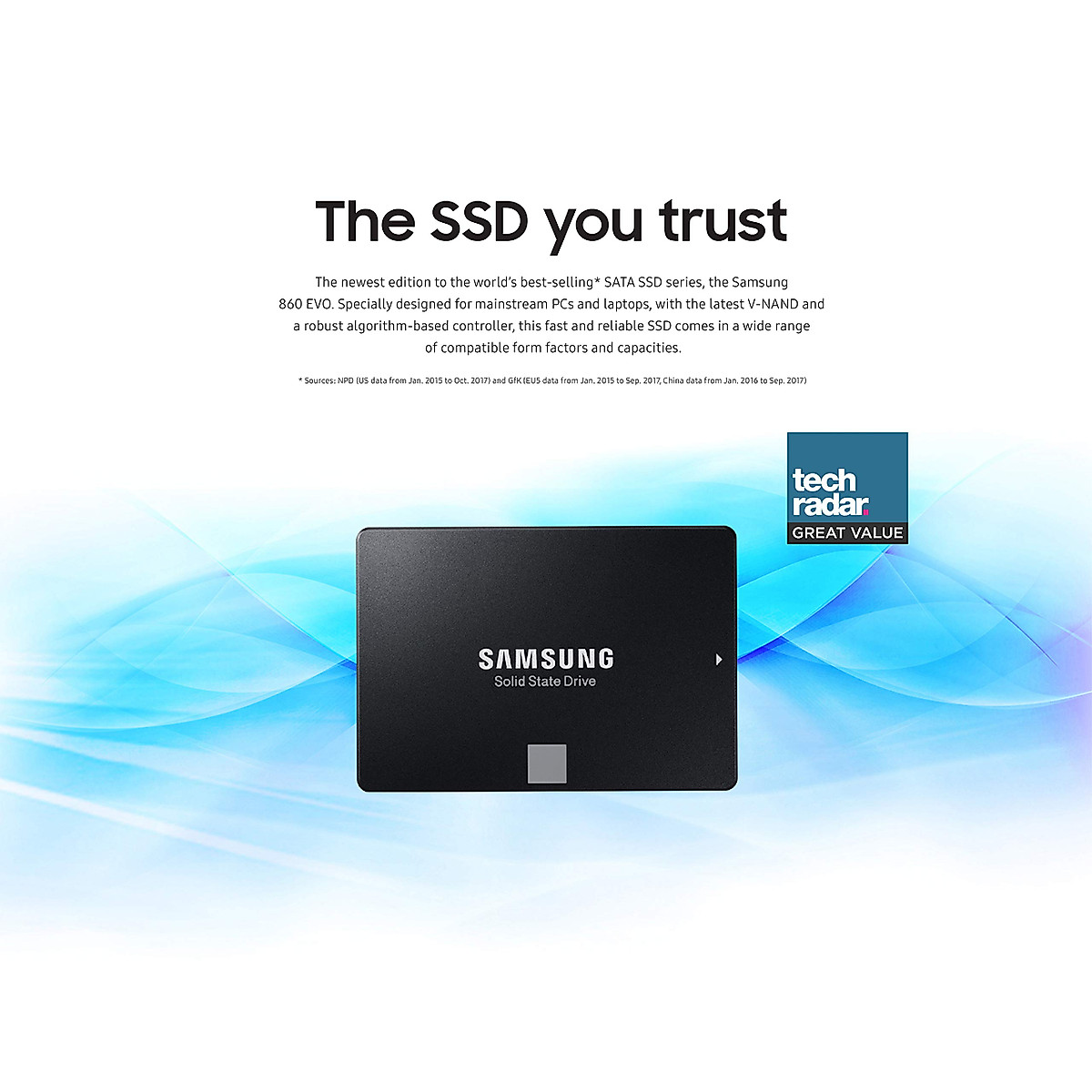 Samsung 860 EVO 500GB 2.5 Inch SATA III Internal SSD (MZ-76E500B/AM)