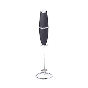 Mr.YD Electric Milk Frother Foam Mixer With Stainless Steel Stand & Whisk Operated Drink Mixer