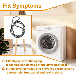 DC62-00344A Dryer Front Panel Air Seal Compatible with samsung Dryer(Some Models), Such as DV48H7400GW, DV400GWHDWR, etc. Part Number: AP5916629, PS4276050