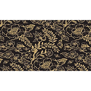 Gift Basket Making Kit, Do It Yourself, DIY Build Your Own Gift Basket, Matching Supplies, Market Tray. Cello Bag, Shredded Crinkle Paper, Ribbon Pull Bow (BLACK AND GOLD, SMALL)